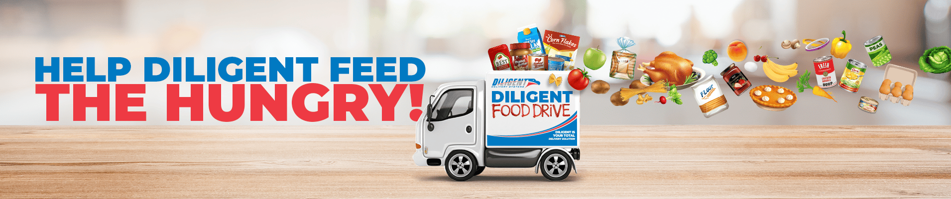 Help Diligent Feed the Hungry | Diligent Delivery Systems